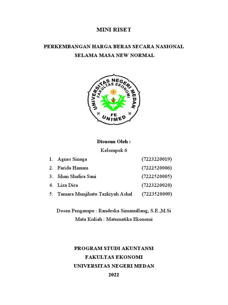 MINI RISET - MATEKO - (Kelompok 6) | PDF