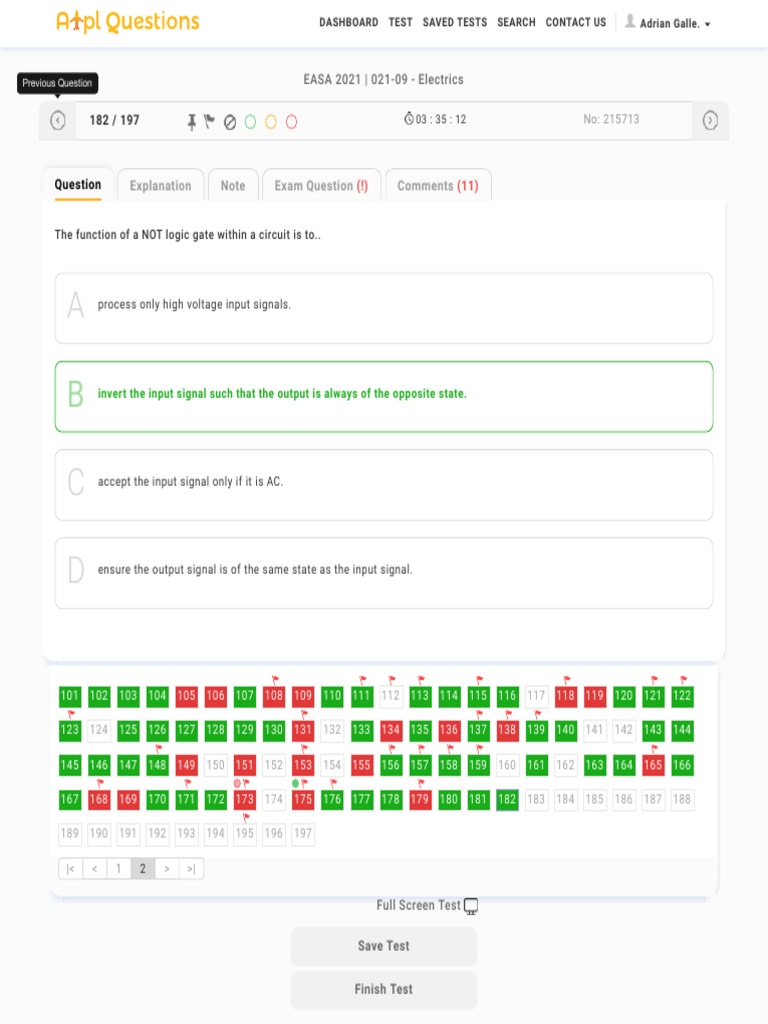 Test - Complete EASA Preparation ECQB7 AtplQues 2 | PDF