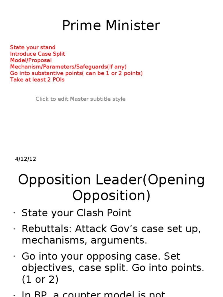 Debate Structure and Strategy Guide | PDF | Public Sphere | Government