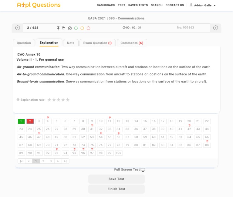 Test - Complete EASA preparation ECQB7 AtplQues… 4 | PDF