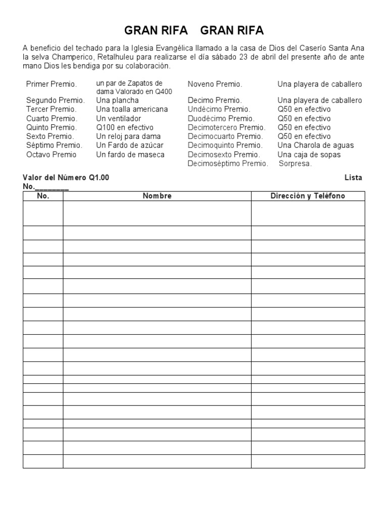 Gran Rifa Gran Rifa | PDF