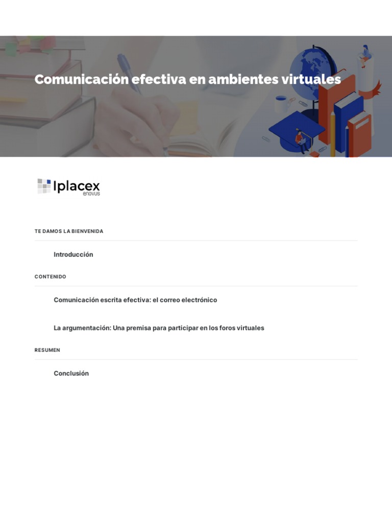 Comunicación Efectiva en Ambientes Virtuales | PDF | Argumento