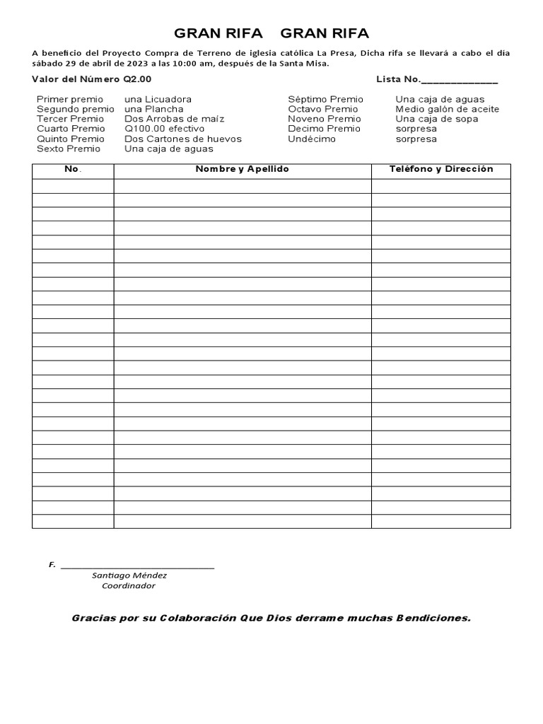 Gran Rifa Gran Rifa | PDF