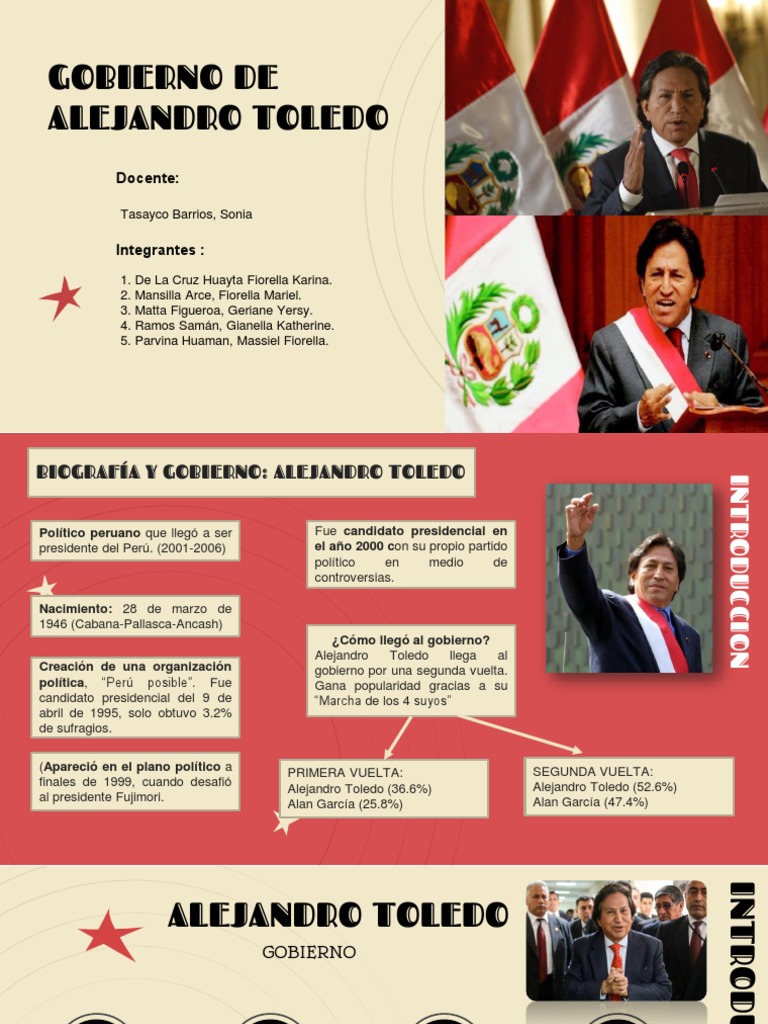 Gobierno de Alejandro Toledo: Docente | PDF | Perú | Economias