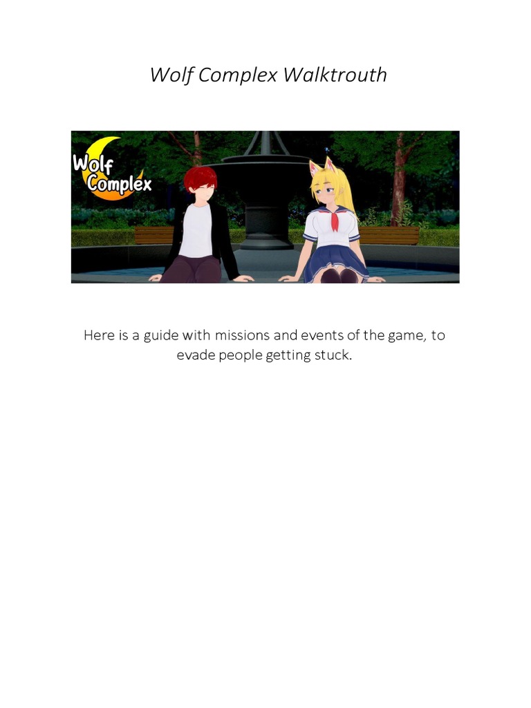 Wolf Complex Walktrouth: Here Is A Guide With Missions and Events of ...