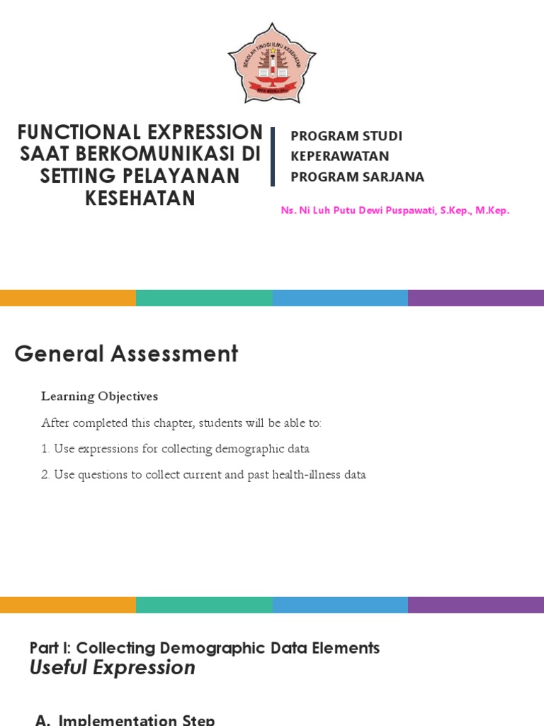 Materi Functional Expression in Healthcare Setting For Assessment | PDF | Allergy | Physical ...