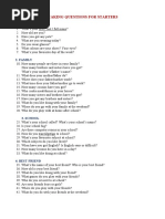 Speaking Questions B1 | PDF