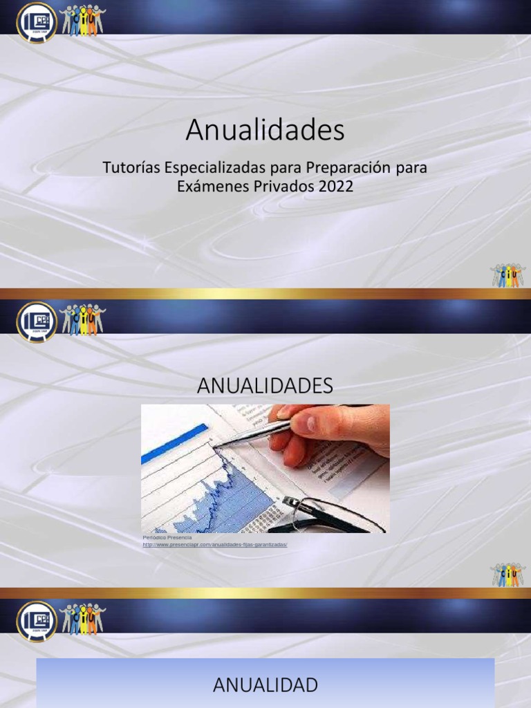 Anualidades | PDF | Interés | Bancos