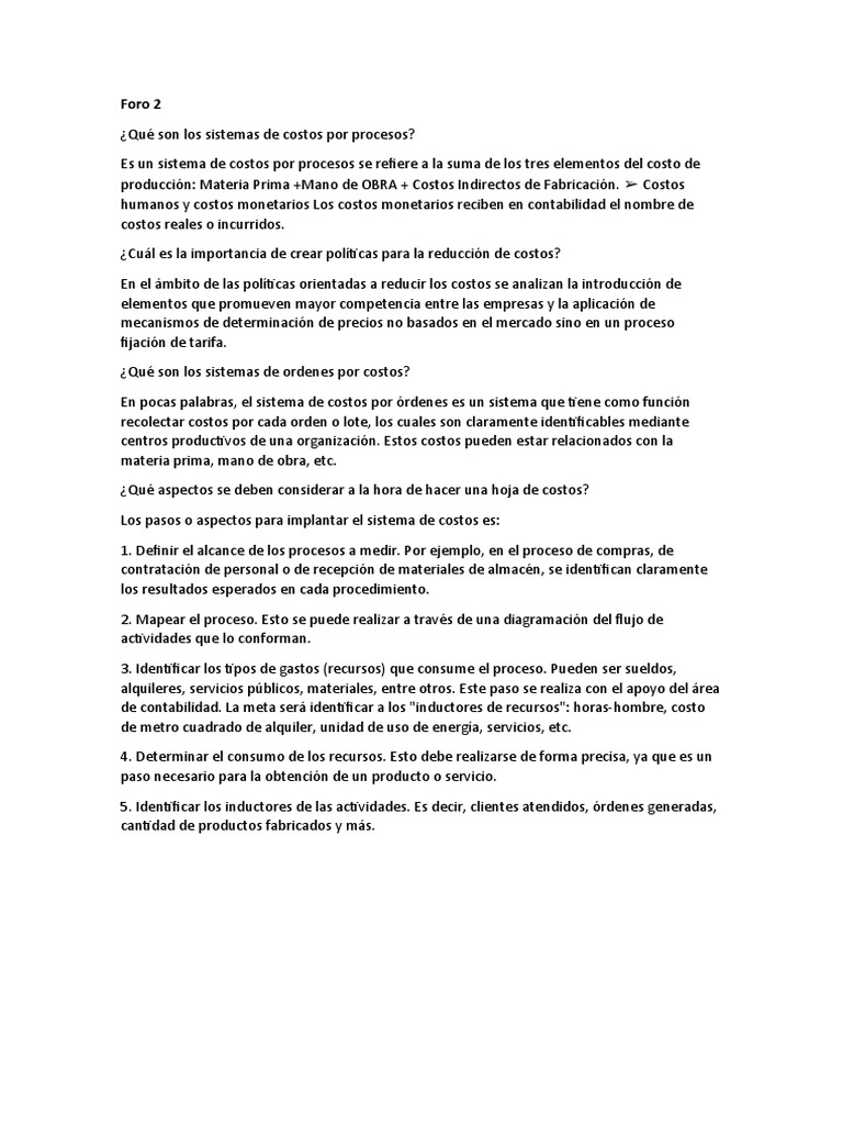 Foro 2 | PDF