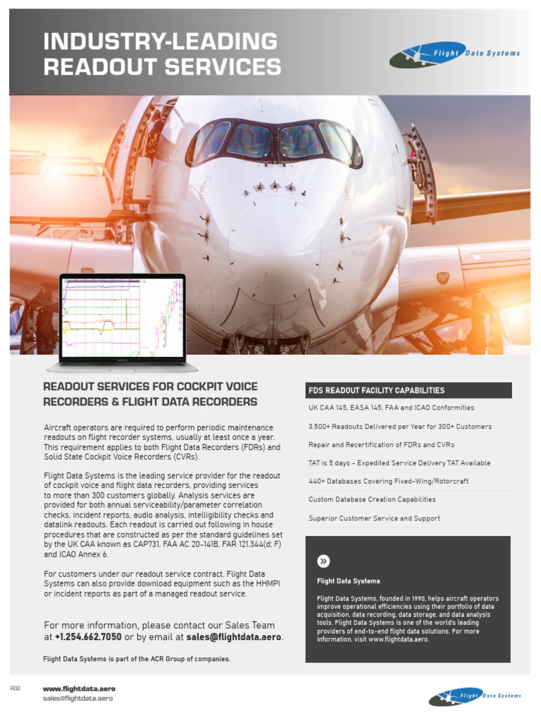 Flight Recorder Readout Services | PDF | Flight Recorder | Aircraft