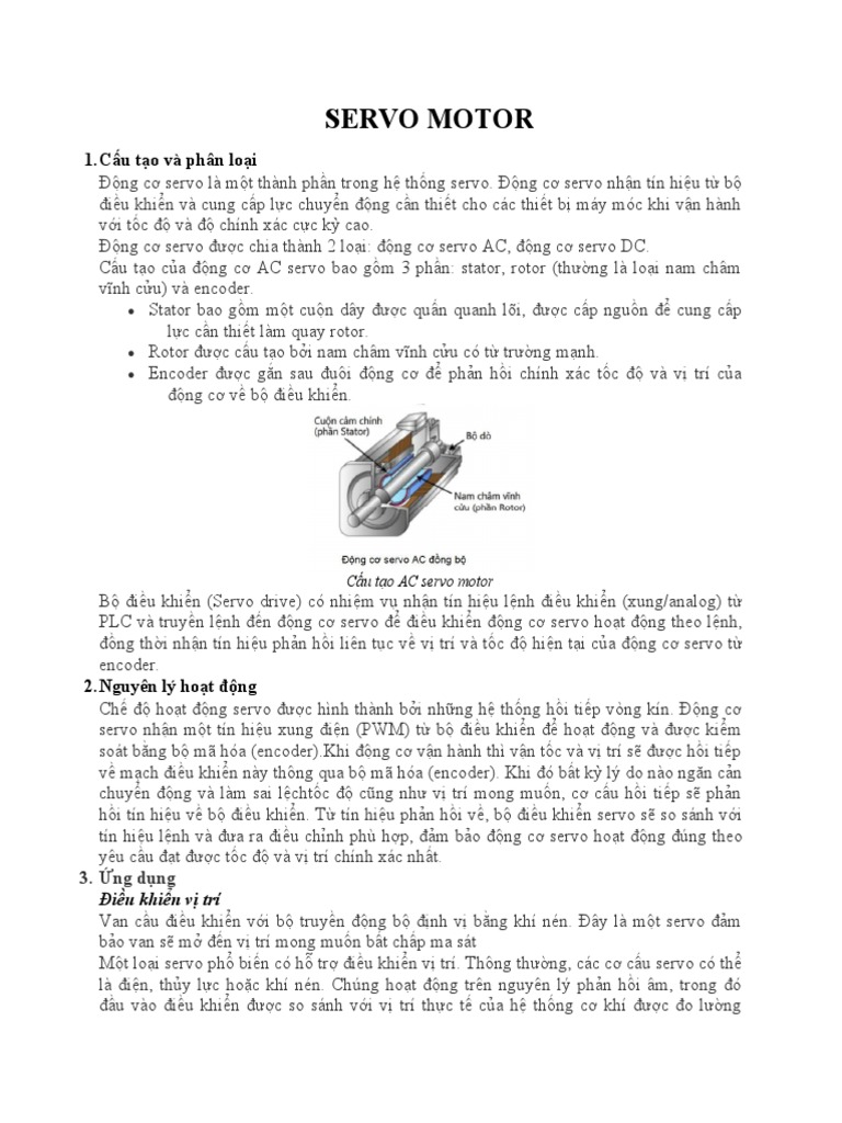 Servo Motor | PDF