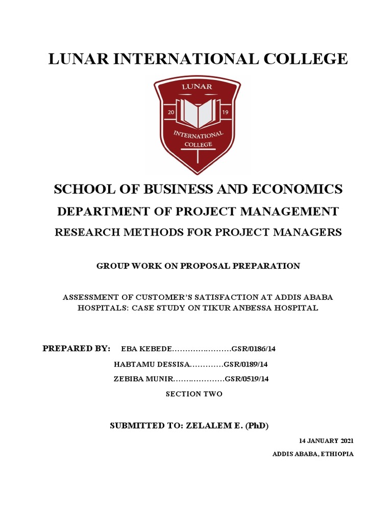 Final Draft of Research Method | PDF | Patient | Hospital