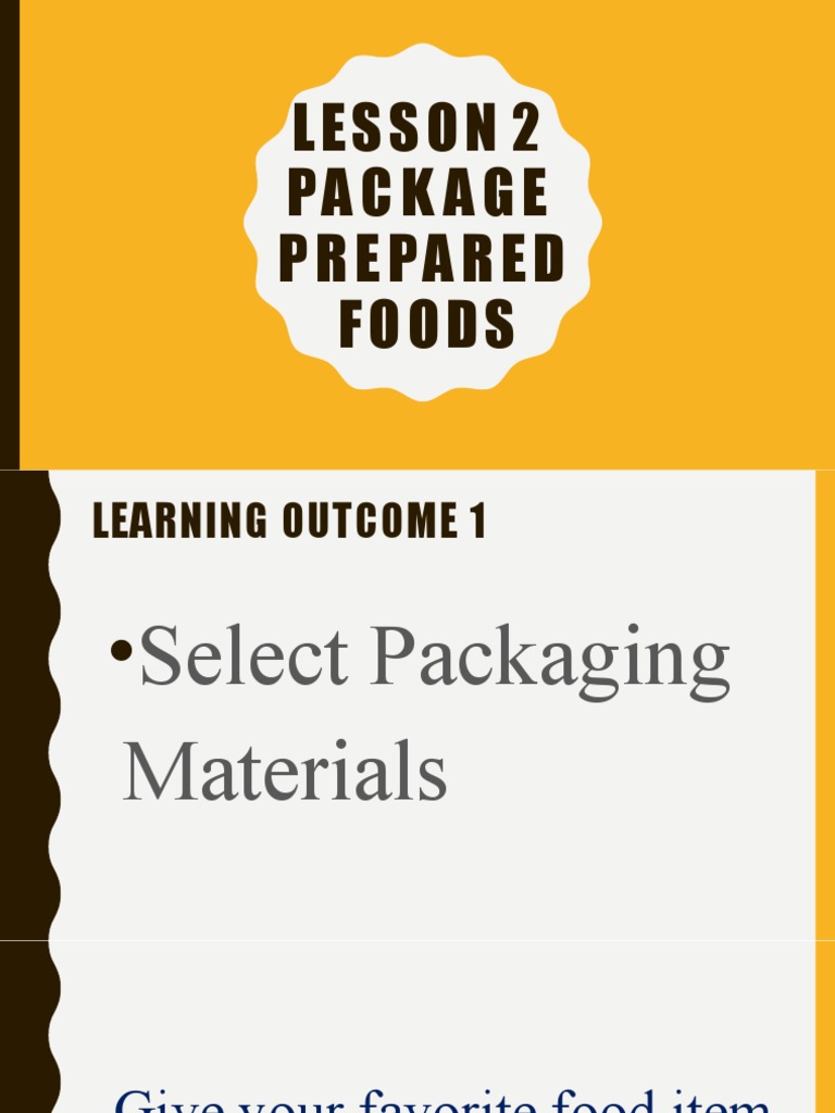 Food Packaging: Functions and Materials | PDF | Packaging And Labeling ...