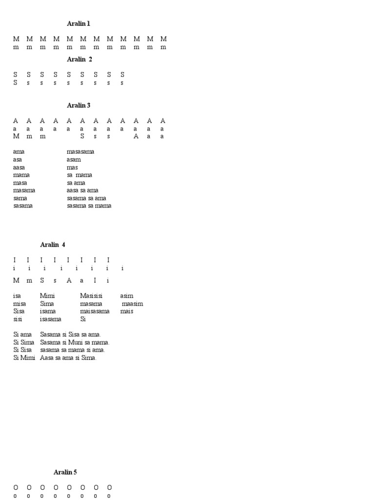 Basahon (Old Version) | PDF