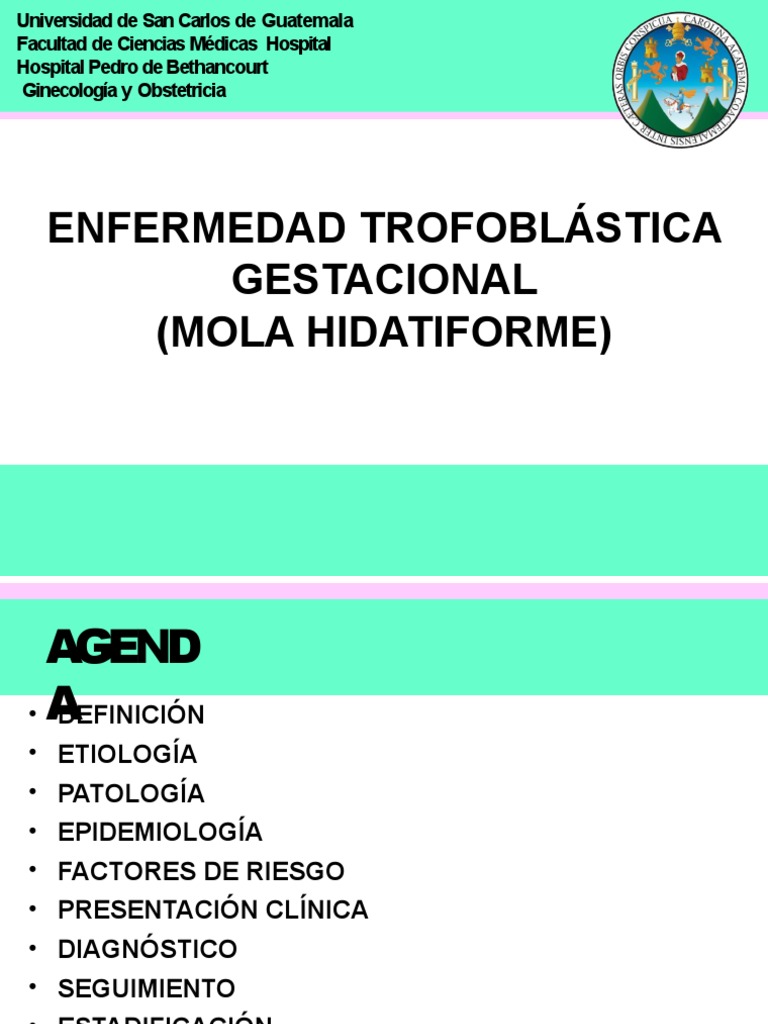 Enfermedad Trofoblástica PPT Final | PDF | El embarazo | Especialidades ...