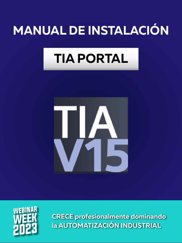 Webinar Week 2023 DÍA 2 Manual de Instalación TIA PORTAL | PDF