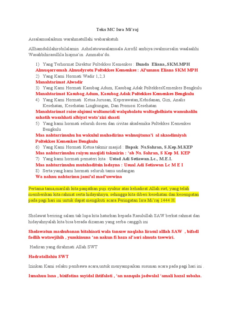 TAUJIH ISRA MIRAJ | PDF