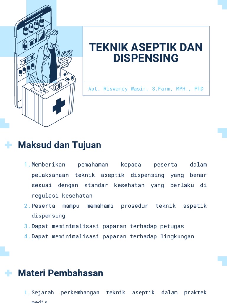 Teknik Aseptik Dan Dispensing 2 | PDF
