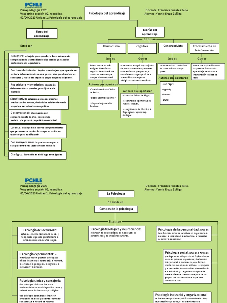 Eva 1mapa Conceptual | PDF | Sicología | Aprendizaje