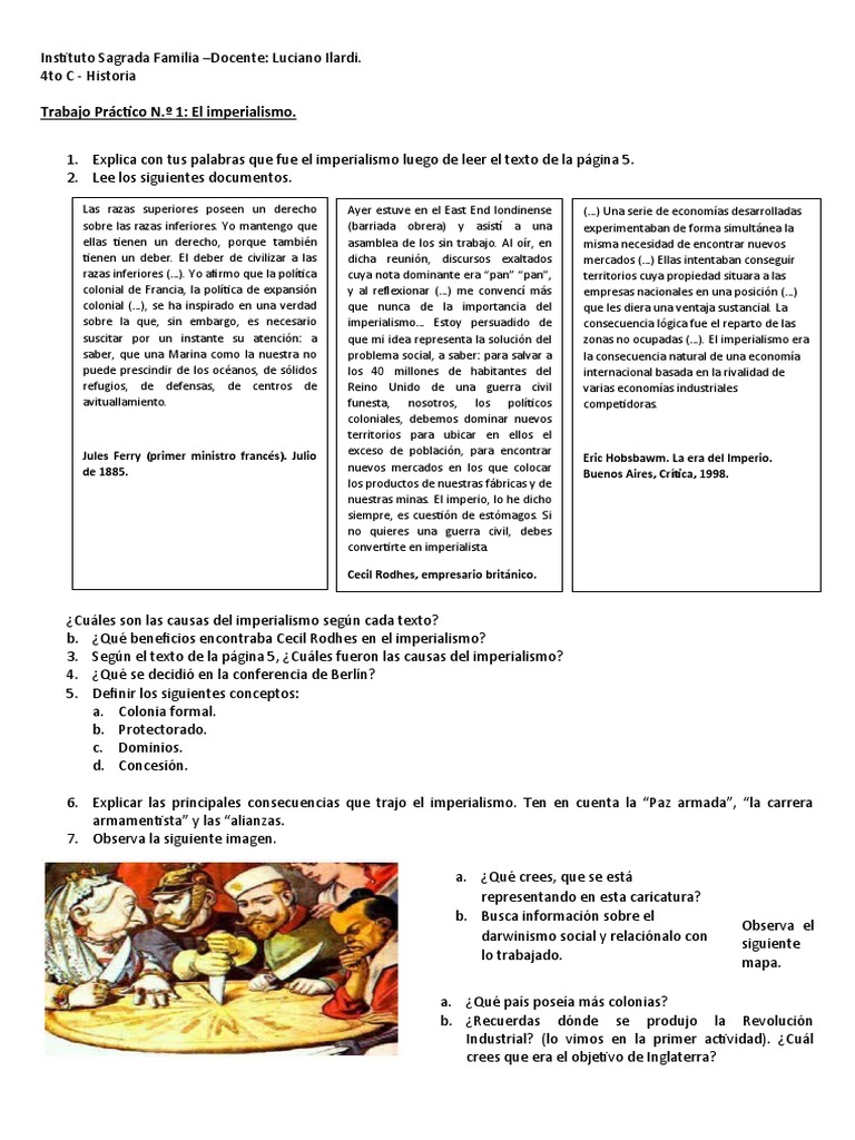 Consecuencias del Imperialismo en Historia | PDF | Imperialismo