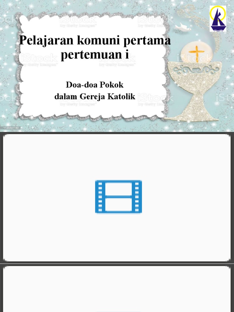 Pelajaran Komuni Pertama Pertemuan I: Doa-Doa Pokok Dalam Gereja ...