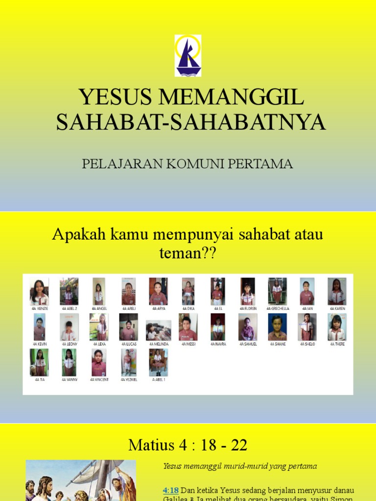 Yesus Memanggil Sahabat-Sahabatnya | PDF