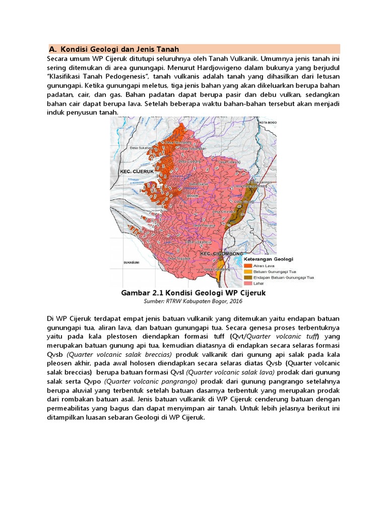Kondisi Geologi Dan Jenis Tanah | PDF