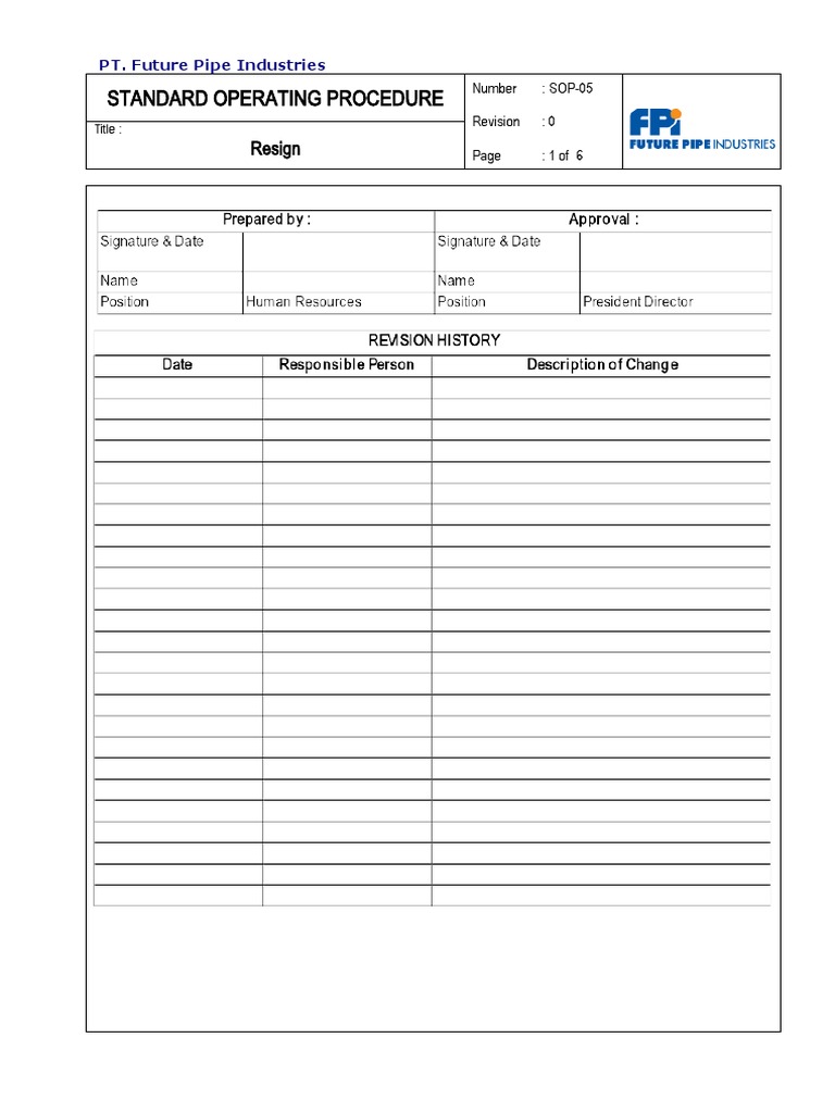Employee Resignation Procedure | PDF | Human Resources | Economies
