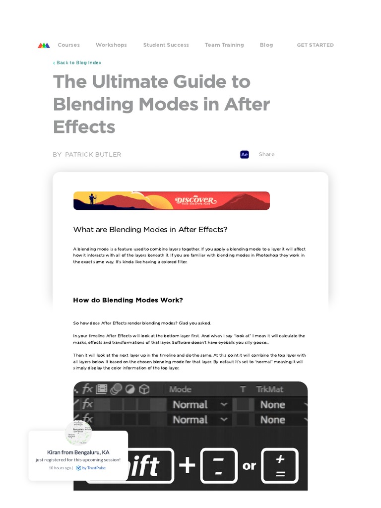 The Ultimate Guide To Blending Modes in After Effects | PDF | Image Processing | Color