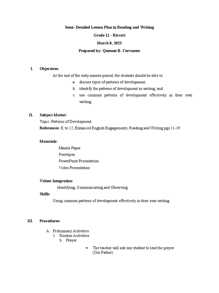 Lesson 3 - PATTERNS OF DEVELOPMENT 1 | PDF | Plate Tectonics | Teachers