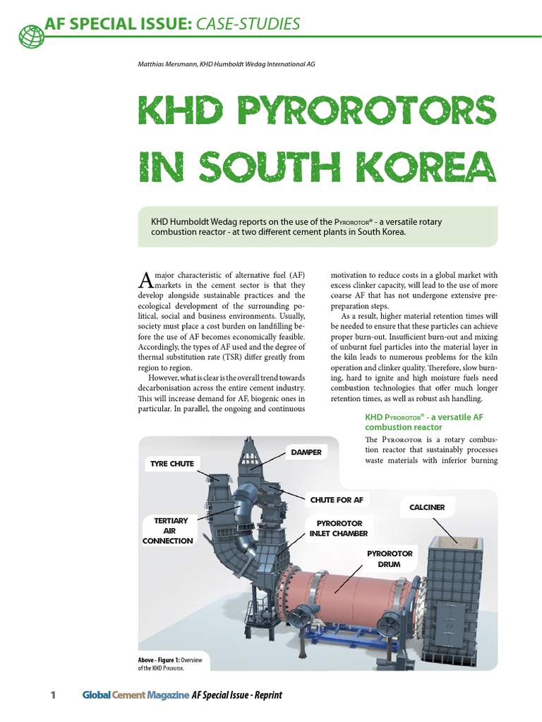 2110 Pyrorotor | PDF | Cement | Chemistry