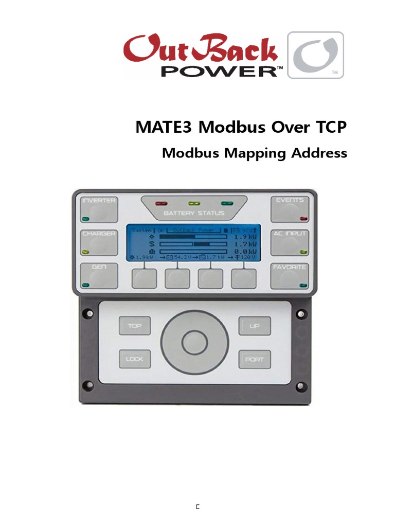 Mate3 SunSpec Modbus Map(For SCADA) | PDF | Ip Address | Computer Networking