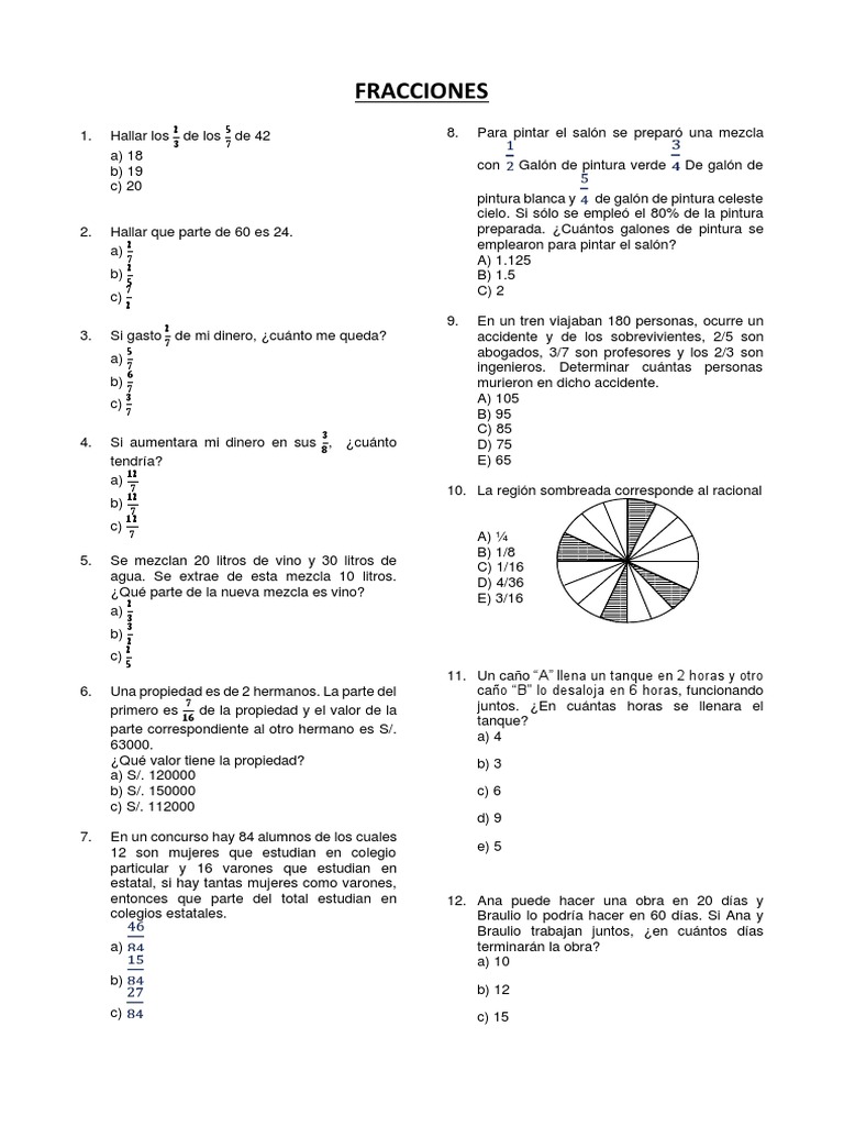 Sesion 18 Fracciones 4º | PDF