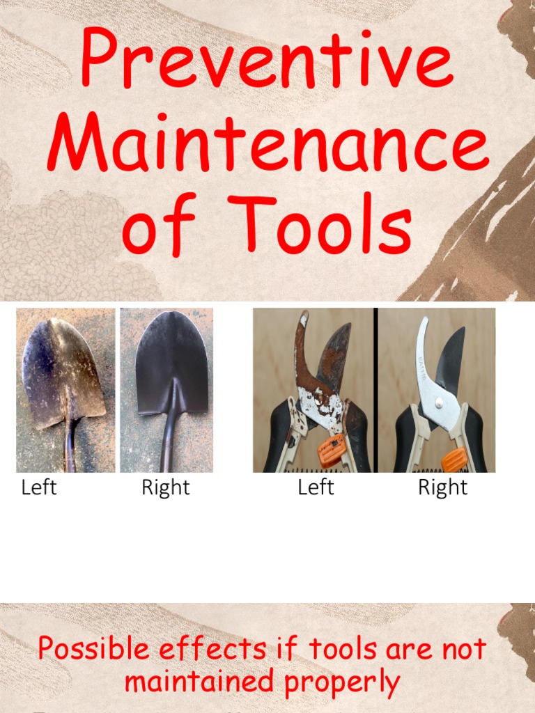 Cleaning and Maintaing Tools | PDF | Tools | Metalworking