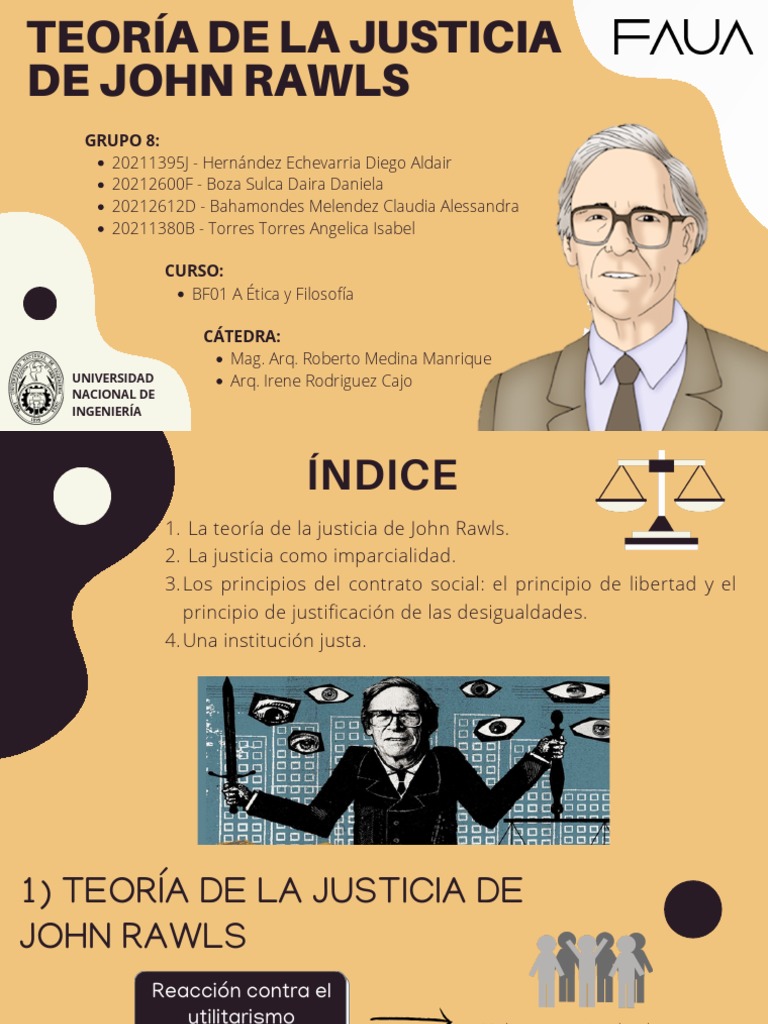 Teoría de la Justicia de John Rawls | PDF | John Rawls | Justicia