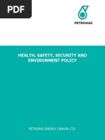 PETRONAS Health and Safety Overview | PDF | Occupational Safety And ...