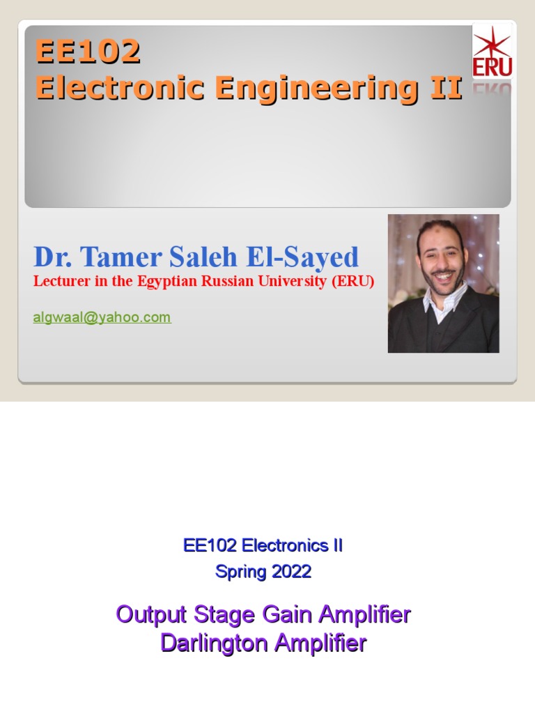 EE102 Electronic Engineering II | PDF | Amplifier | Bipolar Junction ...
