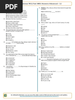 100 MULTIPLE CHOICE QUESTIONS Grammar and Vocabulary With Key | PDF