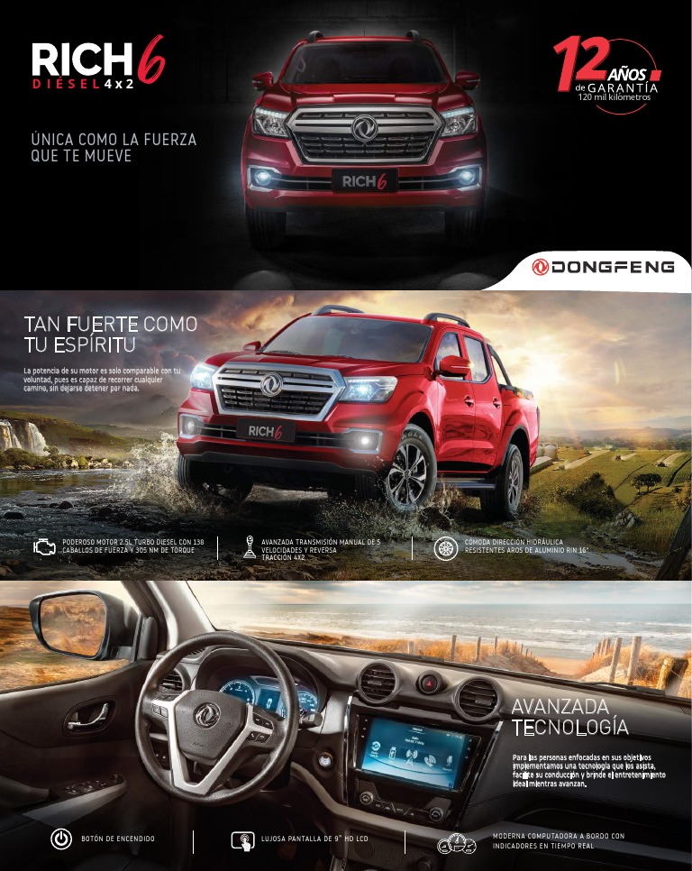BROCHURE RICH 6 DIESEL 4x2 - Compressed | PDF | Industria automotriz ...