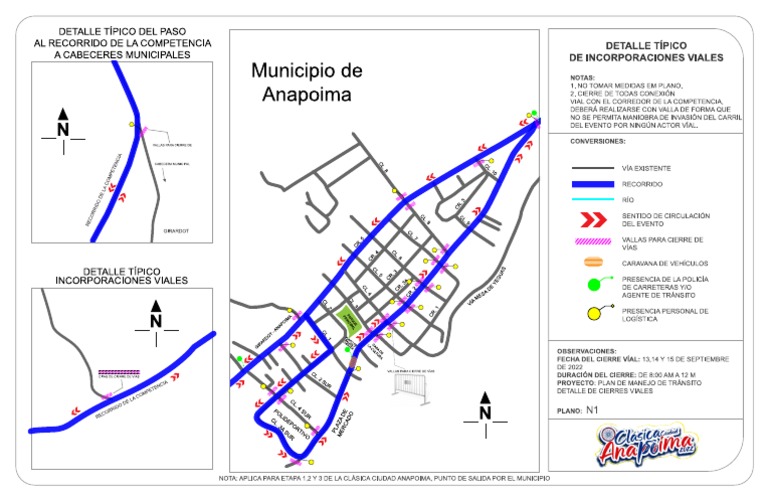 Anapoima-Clásica - Mapas - Señalización . | PDF