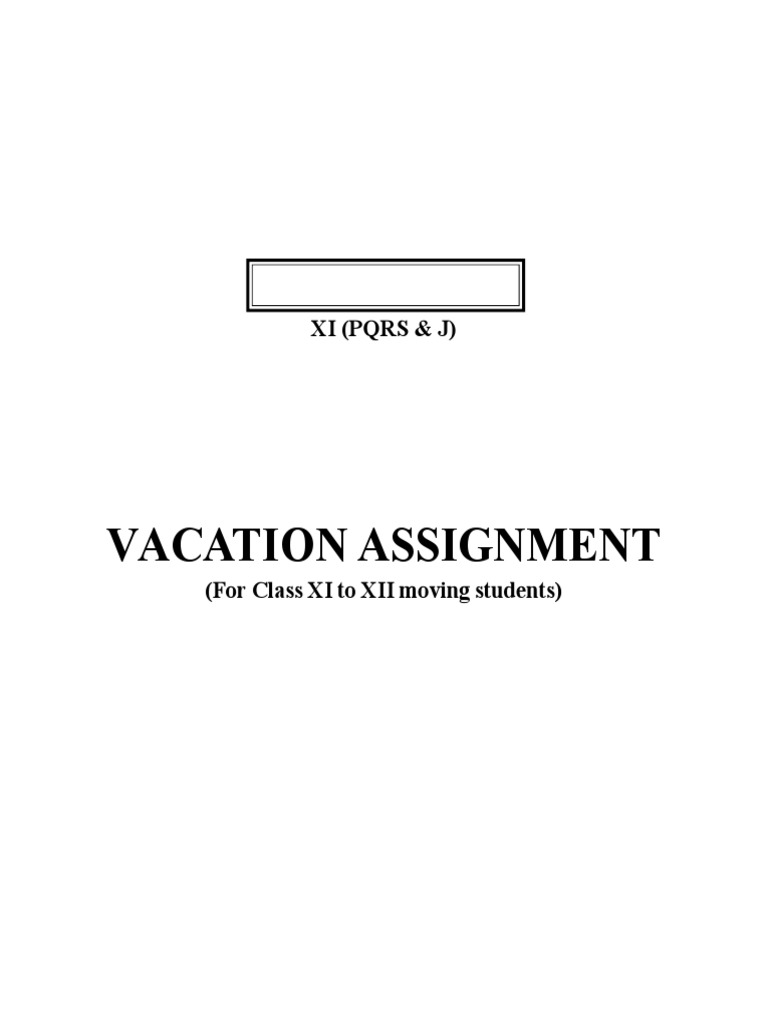 Vaccation Work 11th (PQRS & J) Physics | PDF | Collision | Force