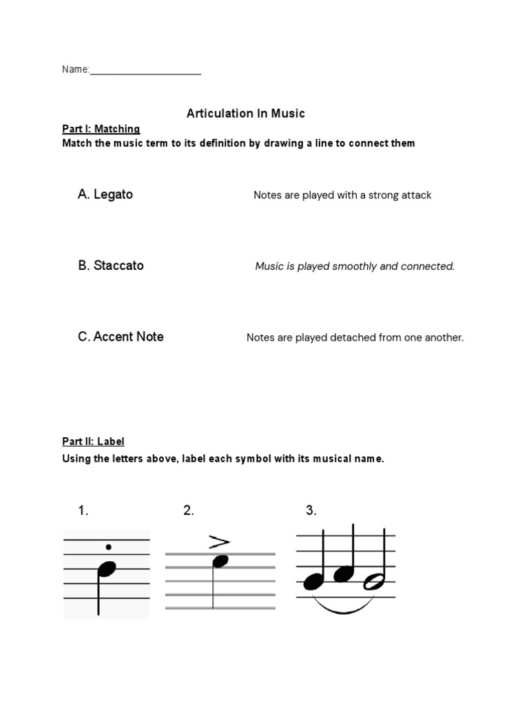 Articulation Terms and Definitions | PDF