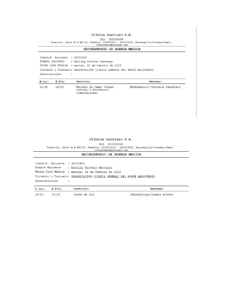 Citas Novavision | PDF