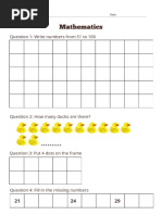 UKG Math Worksheet: Addition & Subtraction | PDF