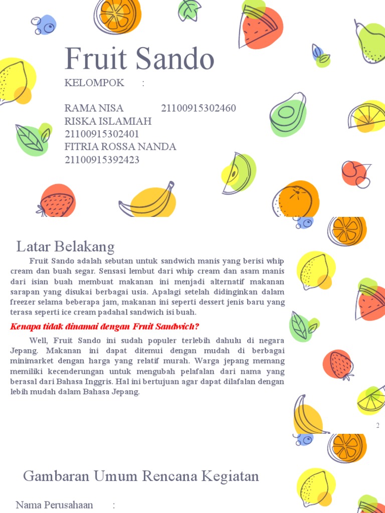 Fruit Sando | PDF