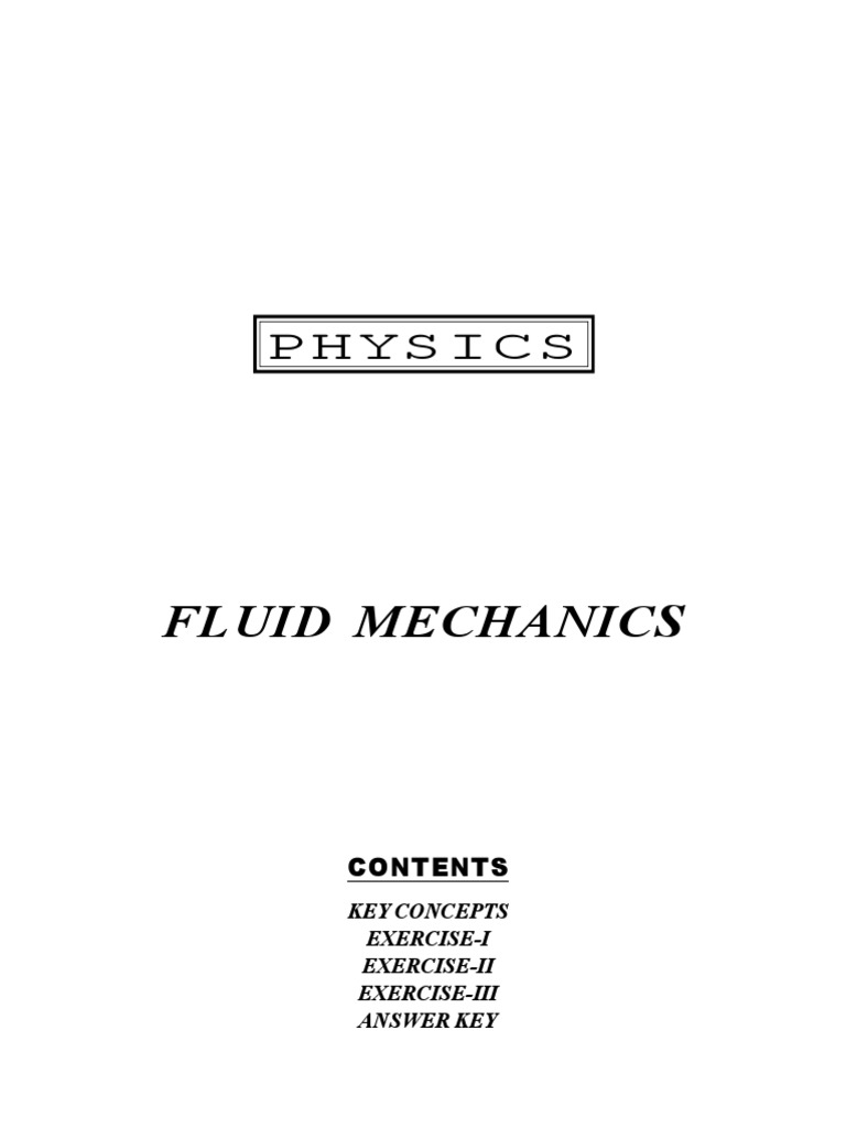 Fluid Mechanics | PDF | Pressure | Buoyancy