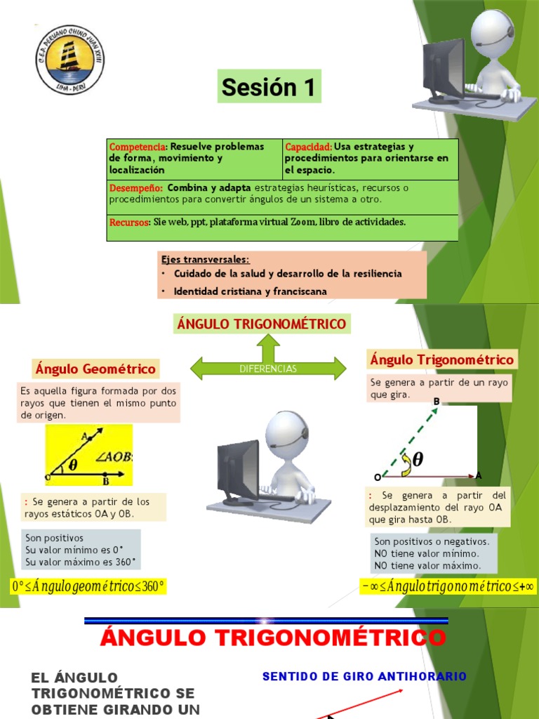 5 - Sistema de Medidas Angulares - CLASE | PDF | Geometría Elemental ...