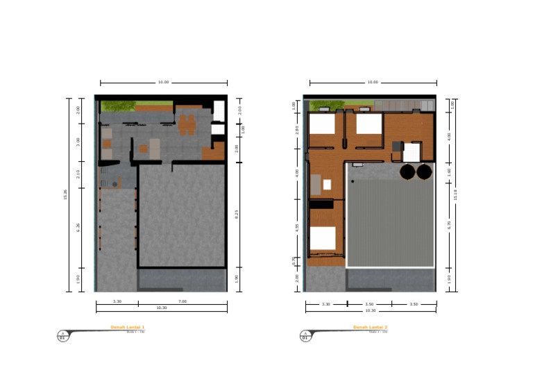Denah Dimensi Rumah | PDF