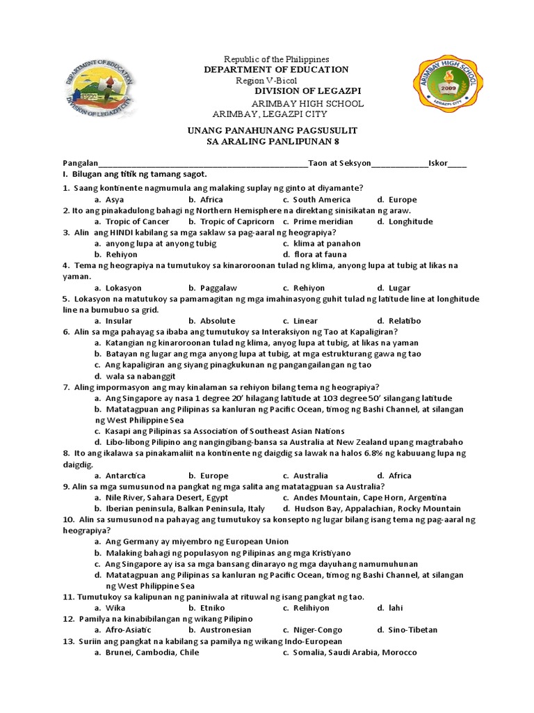 Department of Education Division of Legazpi | PDF