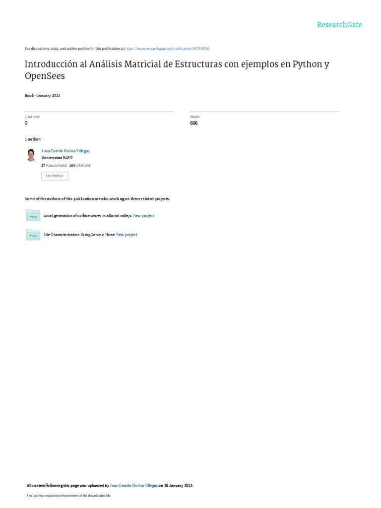 Introducción Al Análisis Matricial de Estructuras Con Ejemplos en ...